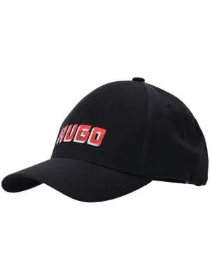 Hugo Logo-print Baseball Cap - Black