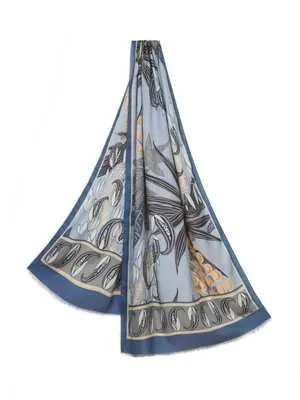 Etro Frayed Floral-print Scarf