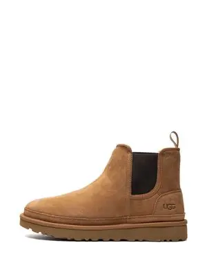 UGG Debossed-logo Shearling Ankle Boots
