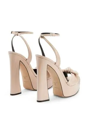 GIUSEPPE ZANOTTI Gabriiela Leather Platform Sandals