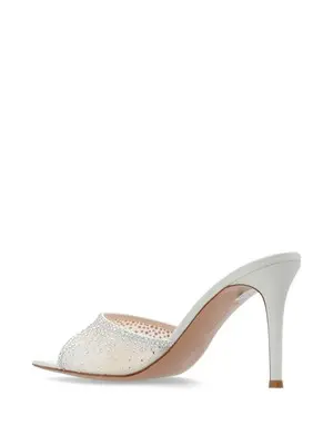 GIANVITO ROSSI Rania 85mm Leather Sandals - White