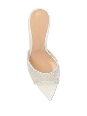 GIANVITO ROSSI Rania 85mm Leather Sandals - White