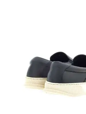 FERRAGAMO Gancini-plaque Leather Sneakers