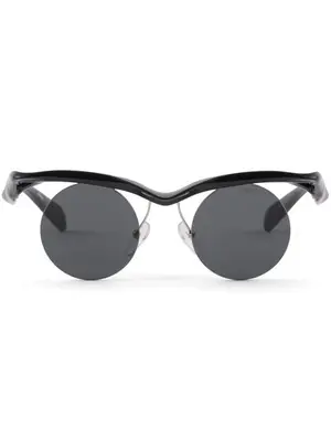 Prada Runway Round-frame Sunglasses - Black