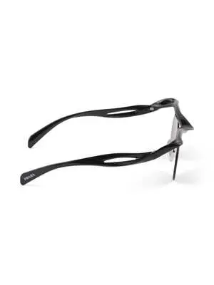 Prada Runway Round-frame Sunglasses - Black