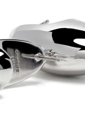 OTIUMBERG Pebble Polished-finish Earrings - Silver