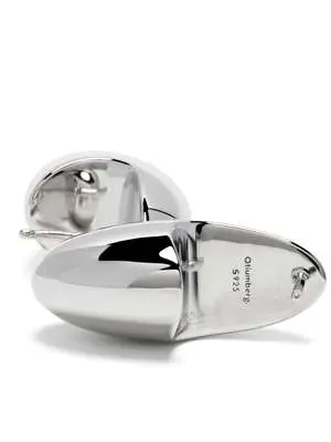 OTIUMBERG Pebble Polished-finish Earrings - Silver
