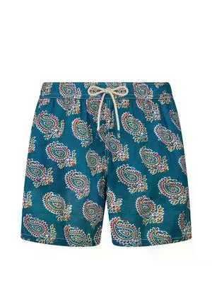MC2 SAINT BARTH Gustavia Linen Swim Shorts - Blue