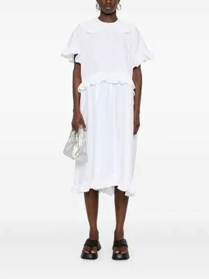 IOANA CIOLACU Dahlia Ruffled Dress - White