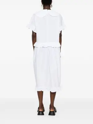 IOANA CIOLACU Dahlia Ruffled Dress - White