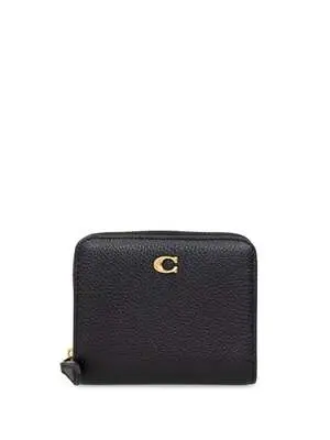 COACH Billfold Pebbled-leather Wallet - Black