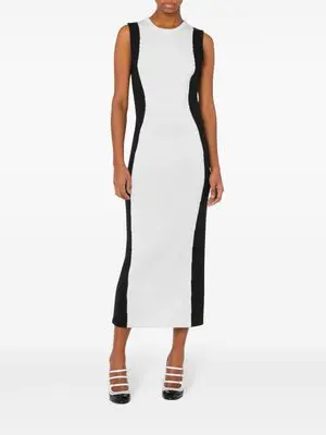 Moschino Two-tone Virgin Wool Dress