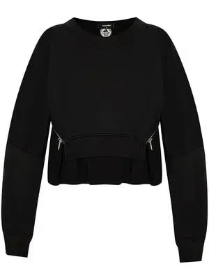 Dsquared2 Zip-detail Cotton Sweatshirt