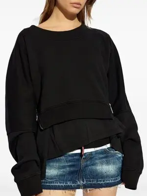 Dsquared2 Zip-detail Cotton Sweatshirt