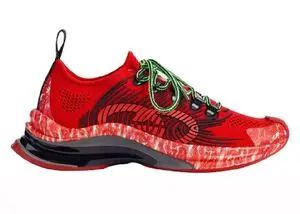 Gucci Monogram Sneakers - Red