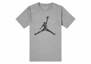 JORDAN Jumpman Logo Short Sleeve T-shirt - Gray