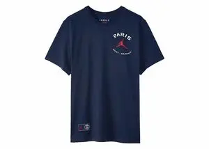 JORDAN Paris Saintgermain Logo T-shirt - Blue