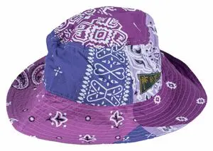 Kapital Bandana Patchwork Bucket Hat - Purple
