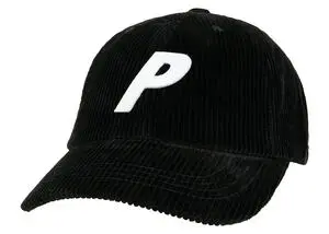 PALACE Corduroy P 6-panel Cap - Black