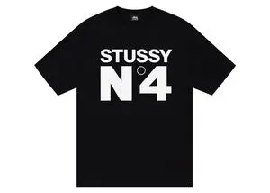 StÜssy No.4 Tee Shirt - Black