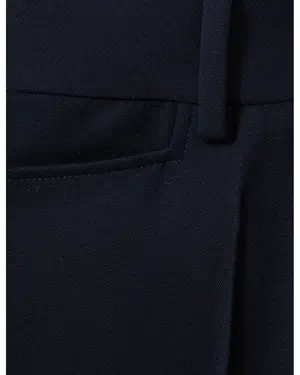REISS Gabi Flare Leg Trousers - Navy