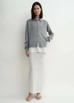 TOTEME Raglan-sleeve Cashmere Cardigan - Grey