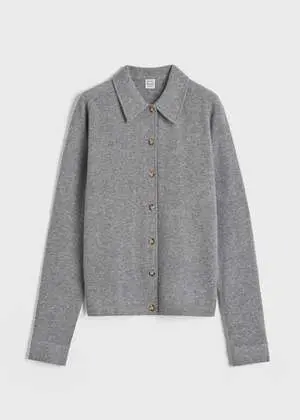 TOTEME Raglan-sleeve Cashmere Cardigan - Grey
