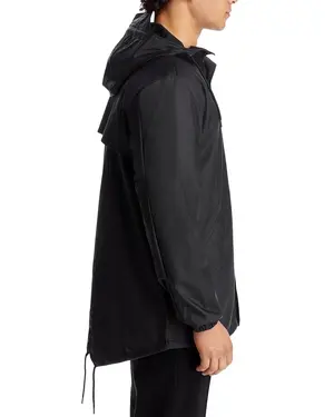 Rains Fishtail Hooded Rain Jacket - Black