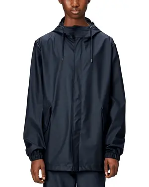 Rains Fishtail Hooded Rain Jacket - Navy