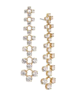 Nadri Halle Cubic Zirconia Drop Earrings - Gold