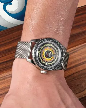 MIDO Ocean Star Tribute Worldtimer Watch - Black