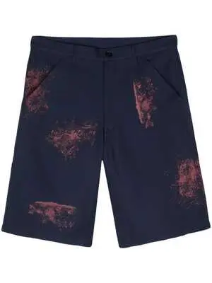 Comme Des Garçons Paint Splatter-detail Shorts