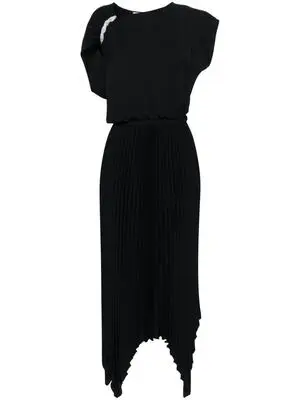 Asymmetric Hem Maxi Dress