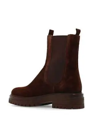 GIANVITO ROSSI Chester Elasticated-panels Boots - Brown