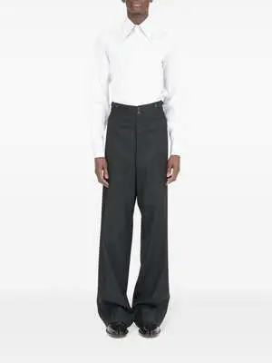 MAISON MARGIELA Barathea Wool Trousers - Black