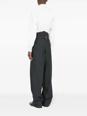 MAISON MARGIELA Barathea Wool Trousers - Black