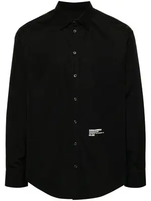 Dsquared2 Logo Print Poplin Shirt