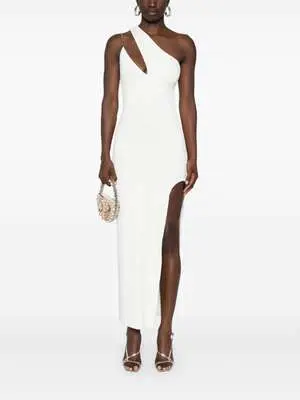 NISSA One-shoulder Crepe Gown
