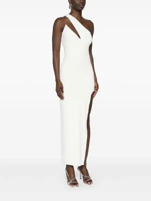 NISSA One-shoulder Crepe Gown