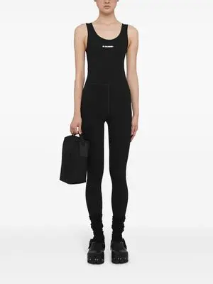 JIL SANDER Logo-print Sleeveless Jumpsuit