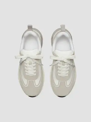 Tory Burch Good Luck Low-top Sneakers - White Grey