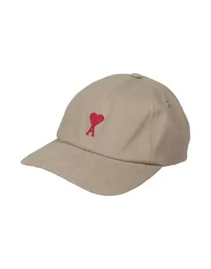 Ami Cotton Baseball Cap - Beige