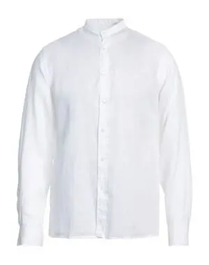 LIU •JO MAN Man Shirt Coral Size 15 Linen White