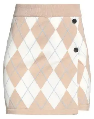 MSGM Mini Flared Skirt - Beige