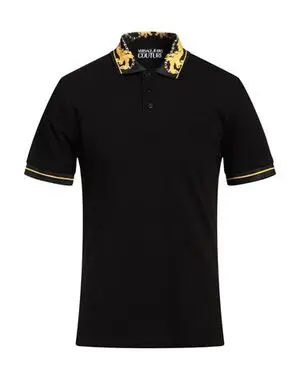 Versace Polo Shirt Size Cotton - Black