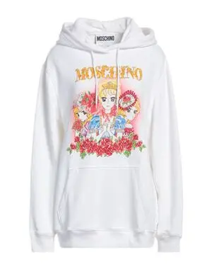 Moschino Cotton French Terry Hoodie With Graphic Print
