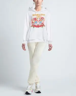 Moschino Cotton French Terry Hoodie With Graphic Print