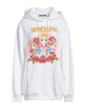 Moschino Cotton French Terry Hoodie With Graphic Print