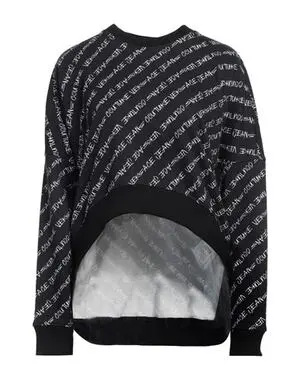 Versace Cotton-elastane Sweatshirt With Logo Print