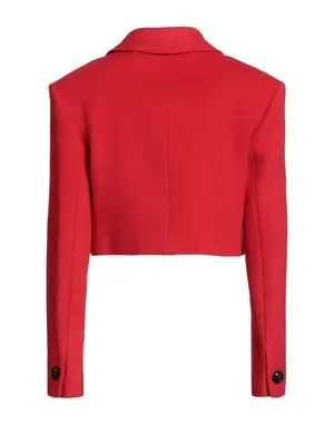 MSGM Single-breasted Blazer - Tomato Red